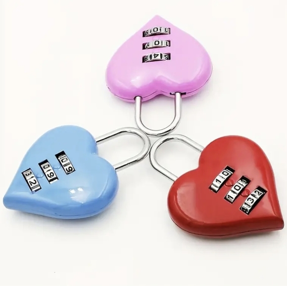 Accessories | Heartshaped Combination Lock | Poshmark